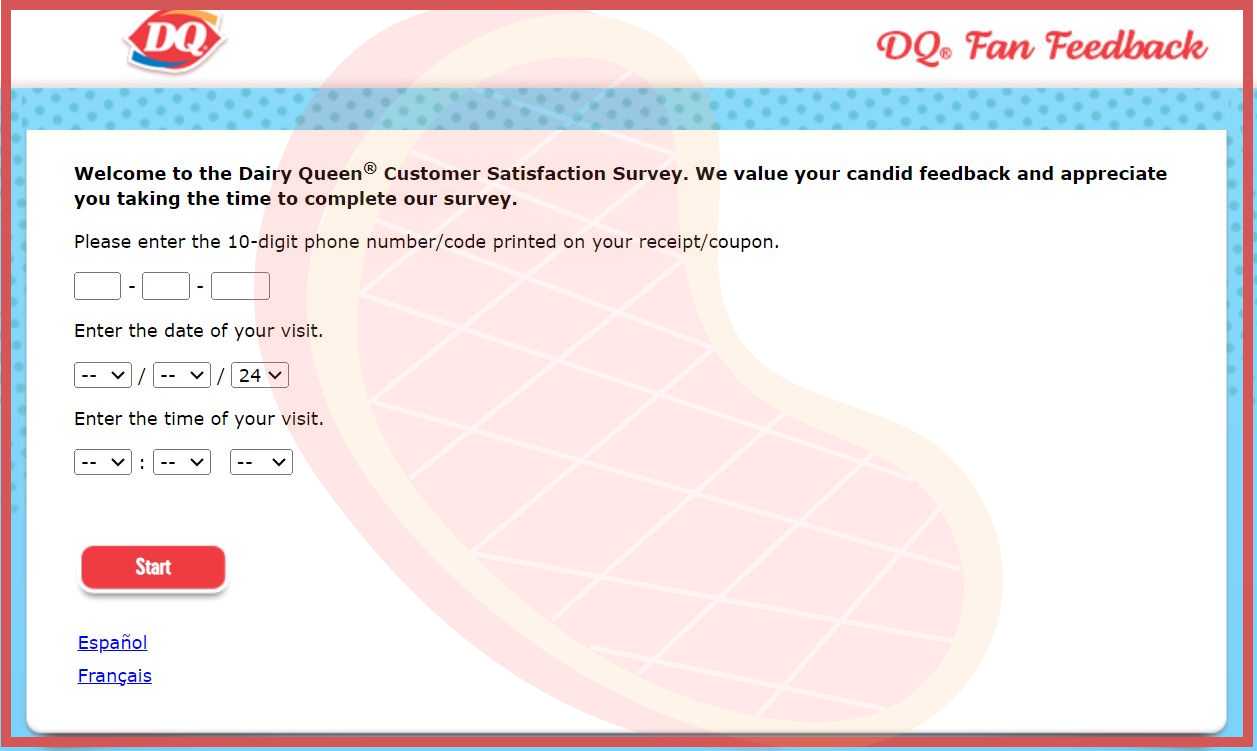 Dqfanfeedback - Dairy Queen Fan Survey to win Free Dilly Bar